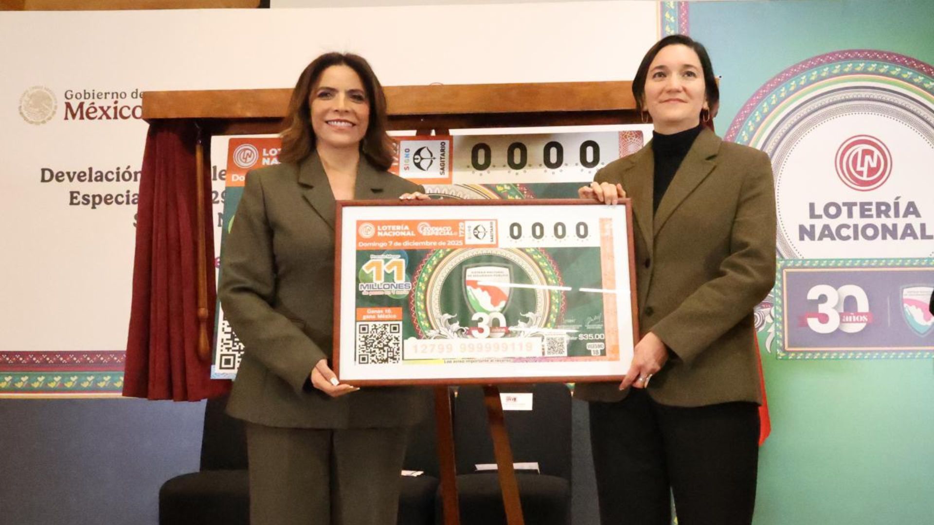 Lotería celebra 30 años del SNSP con billete conmemorativo - Enfoque ...